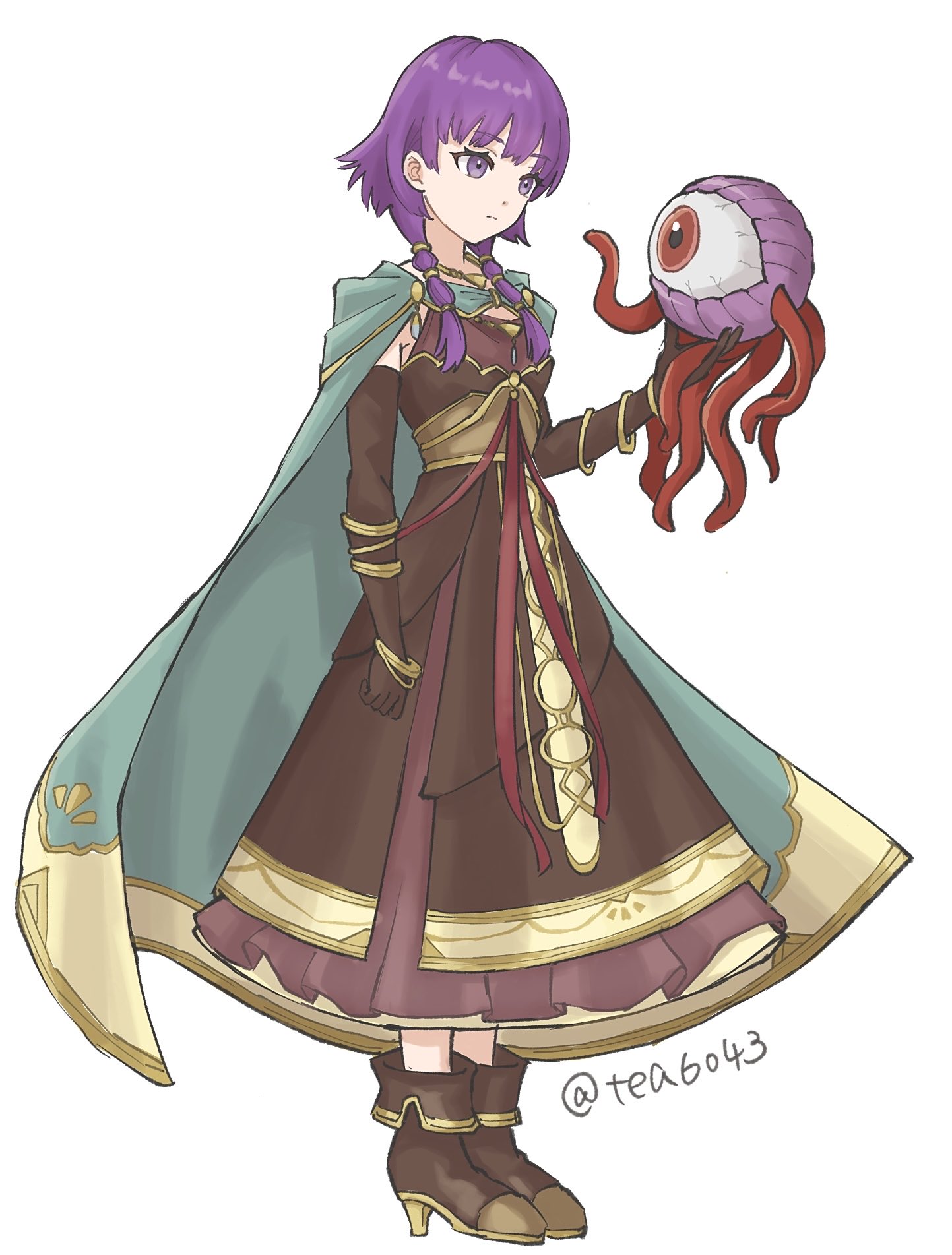 Safebooru - 1girl ankle boots boots brown boots brown dress brown ...