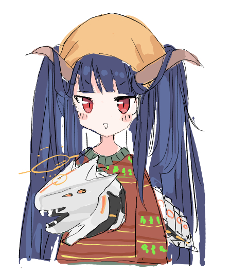 Safebooru - 1girl binah (blue archive) blue archive demon horns fuuka (blue archive) halo horns ...