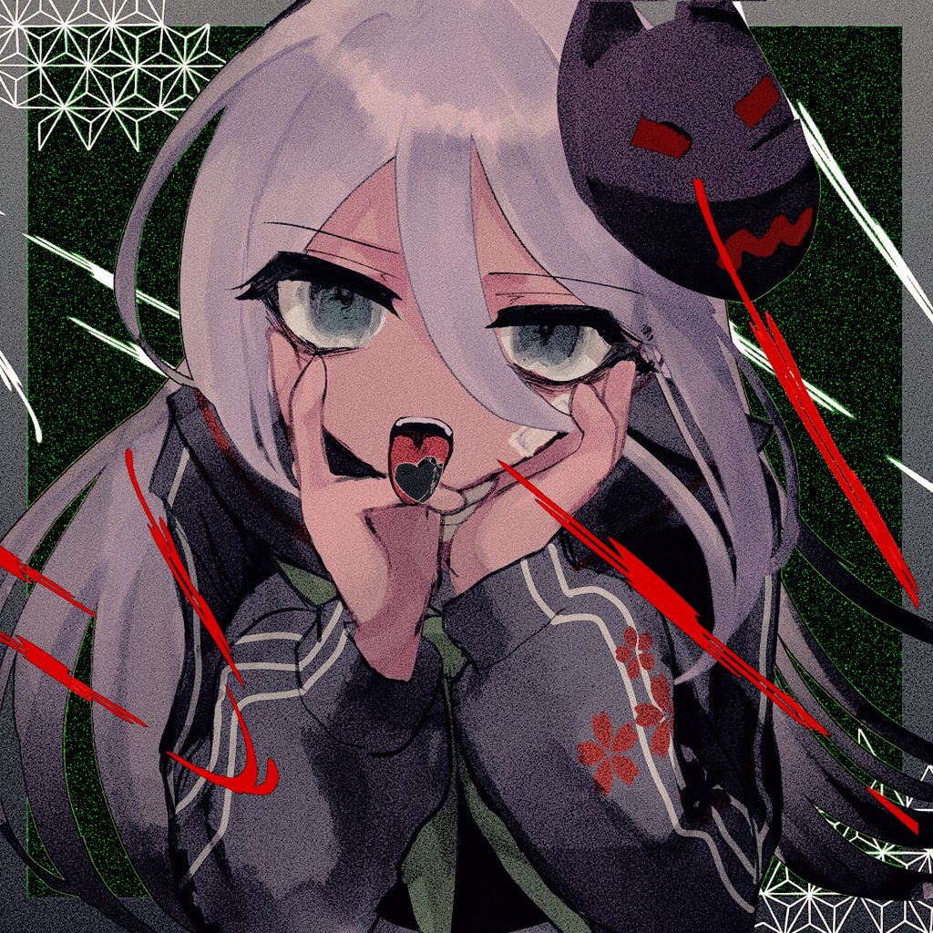 Safebooru - 1girl abeno-shakuji-maya bandaid bandaid on face black ...
