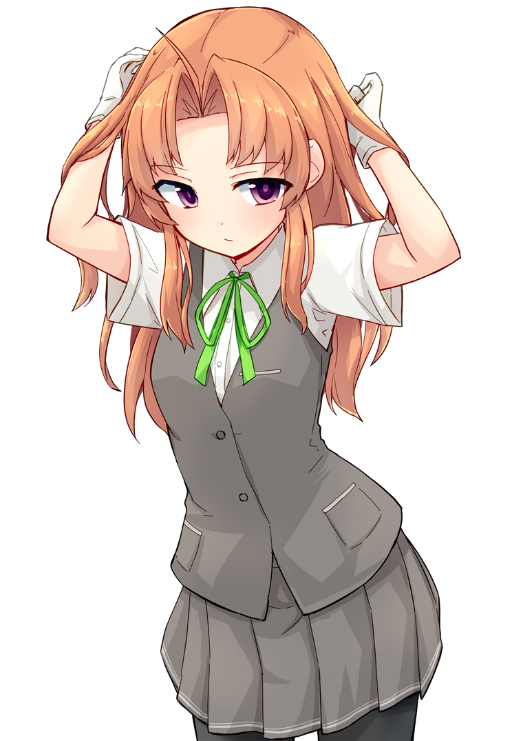 Safebooru - ahoge alternate hairstyle bike shorts bike shorts under skirt black shorts collared ...