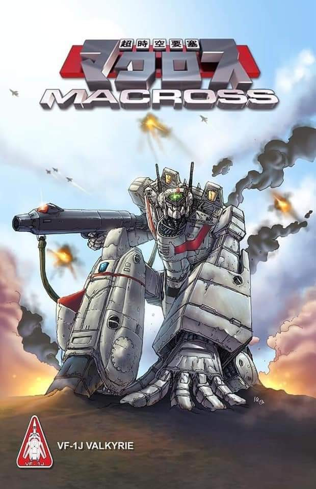 Safebooru - acrylic paint (medium) battle battroid character name choujikuu yousai macross ...