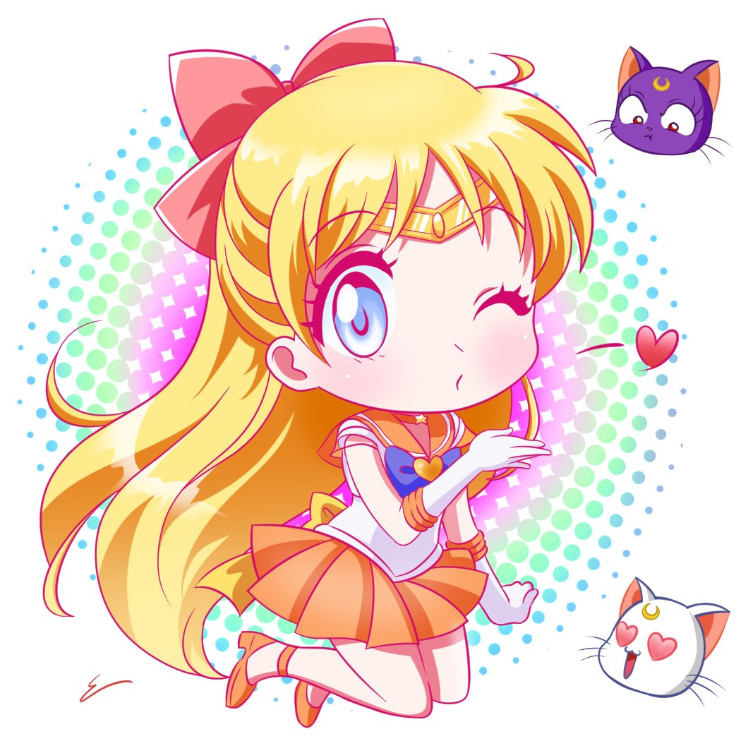 Safebooru - aino minako angry artemis (sailor moon) bishoujo senshi sailor moon black cat blonde ...