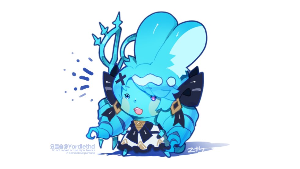 Safebooru - 1girl :d black bow black dress blush stickers bow chibi ...