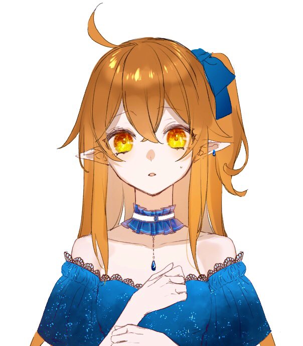 Safebooru - 1girl ahoge alternate hair length alternate hairstyle blue bow blue dress blue ...