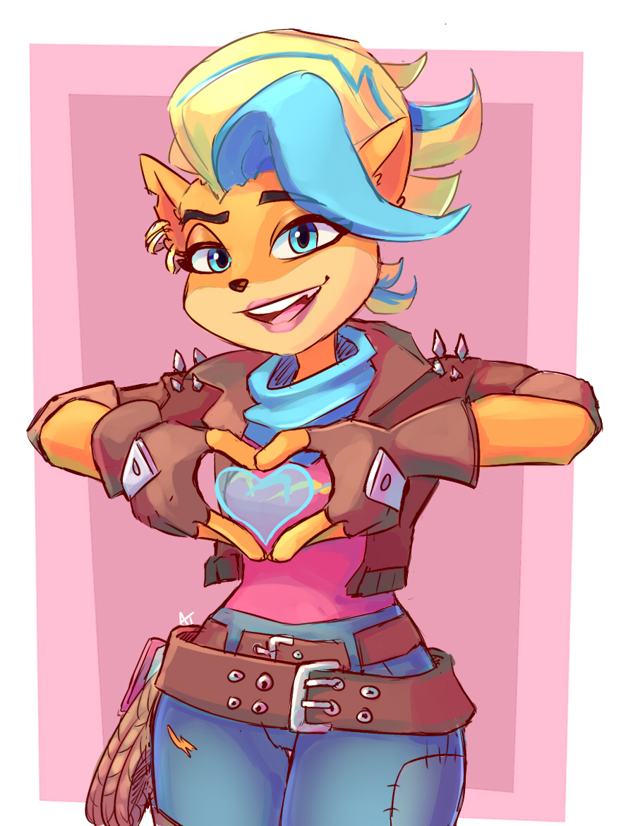 Safebooru - 1girl alex toons belt blonde hair blue eyes blue hair brown ...