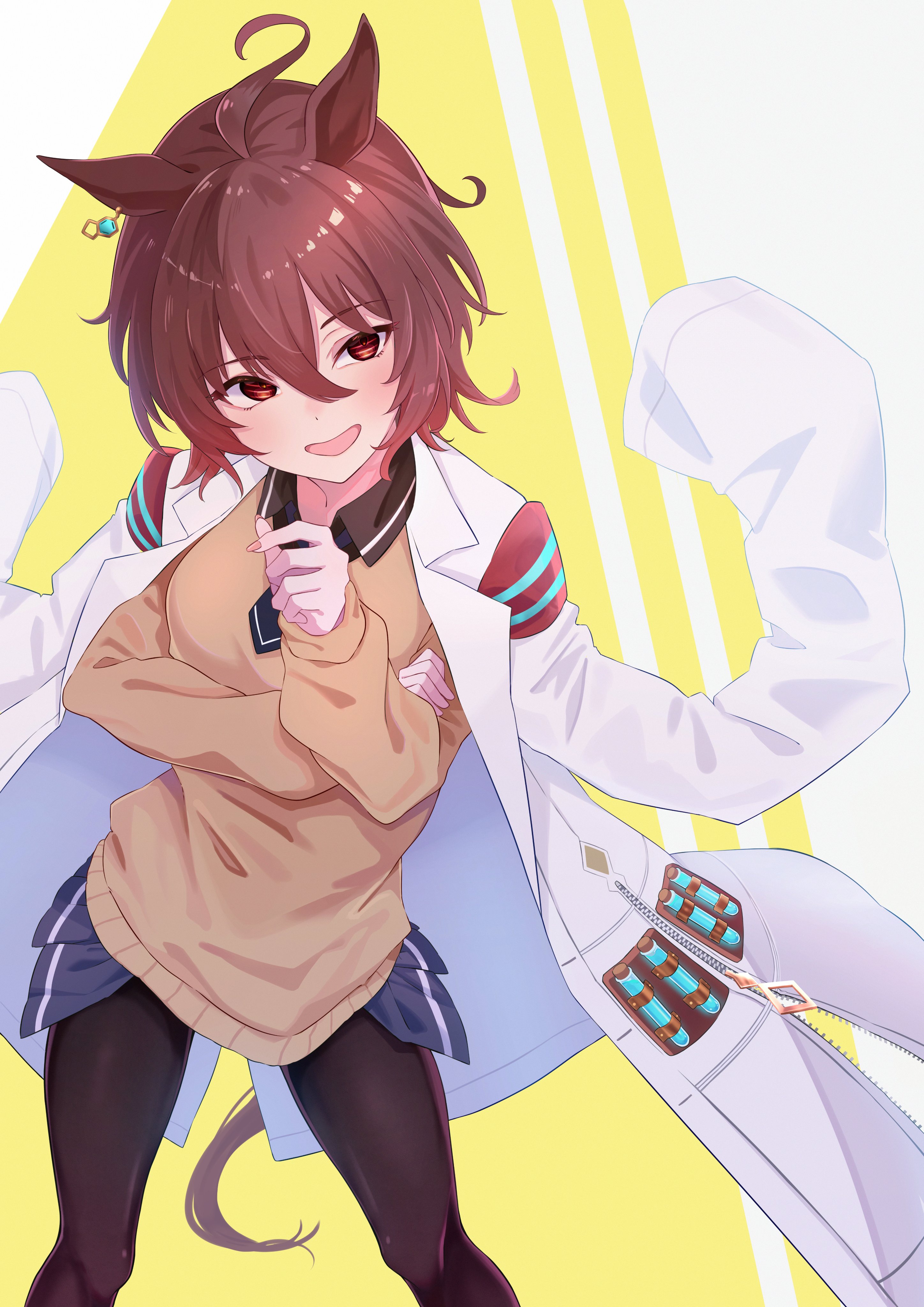 Safebooru - 1girl absurdres agnes tachyon (umamusume) ahoge animal ears brown eyes brown hair ...