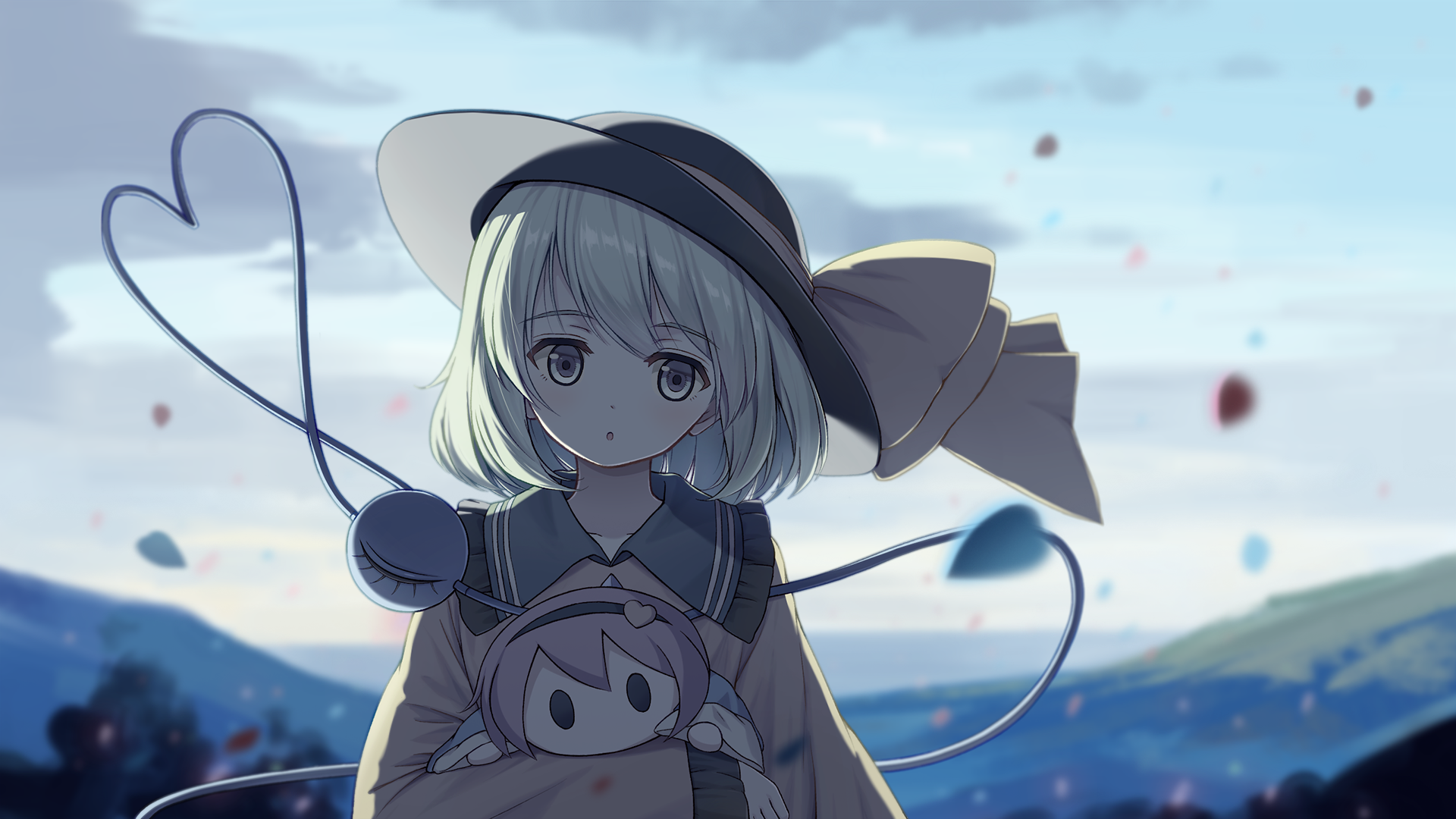 Safebooru - 1girl black headwear blurry blurry background blush character doll collared shirt ...