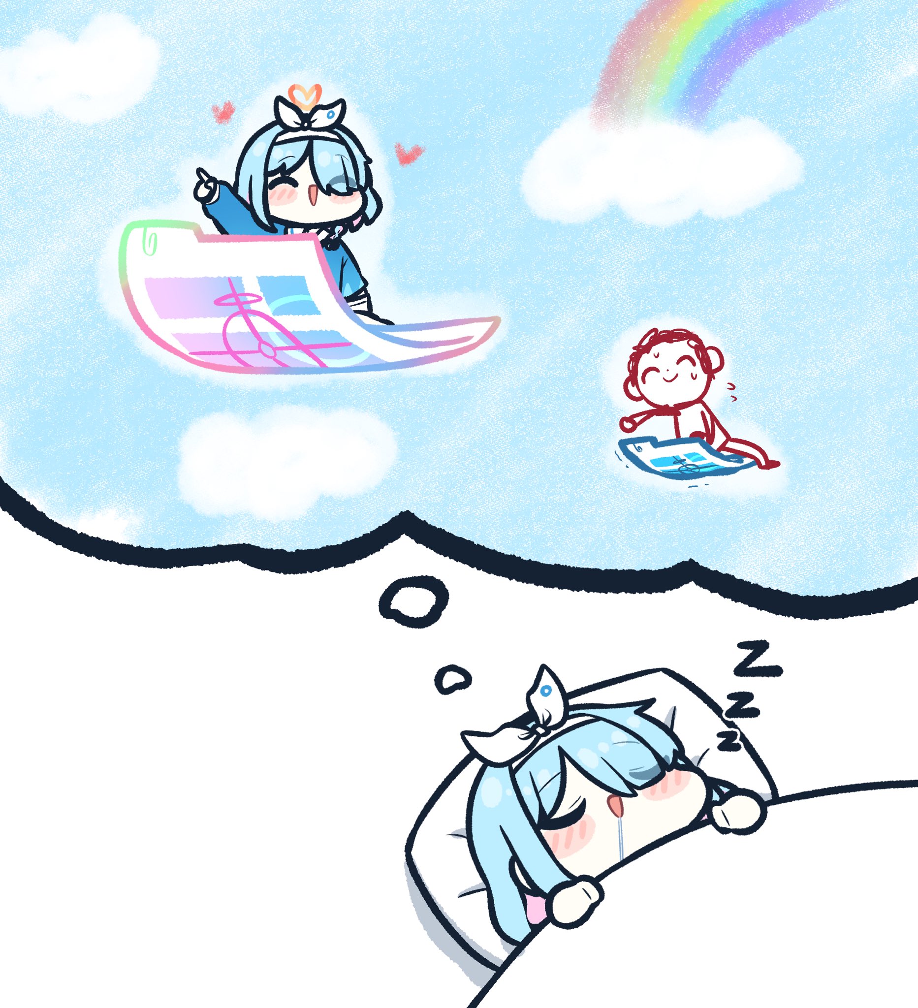 Safebooru - 1boy 1girl arona's sensei doodle (blue archive) arona (blue ...