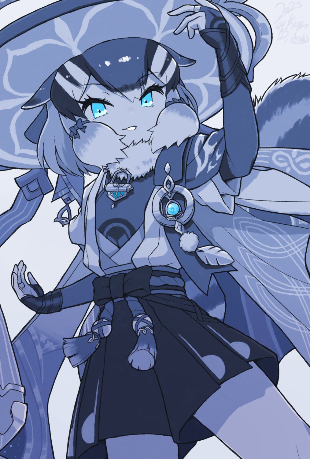 Safebooru - 1girl alternate costume animal ears blue eyes chipmunk ears chipmunk girl chipmunk ...