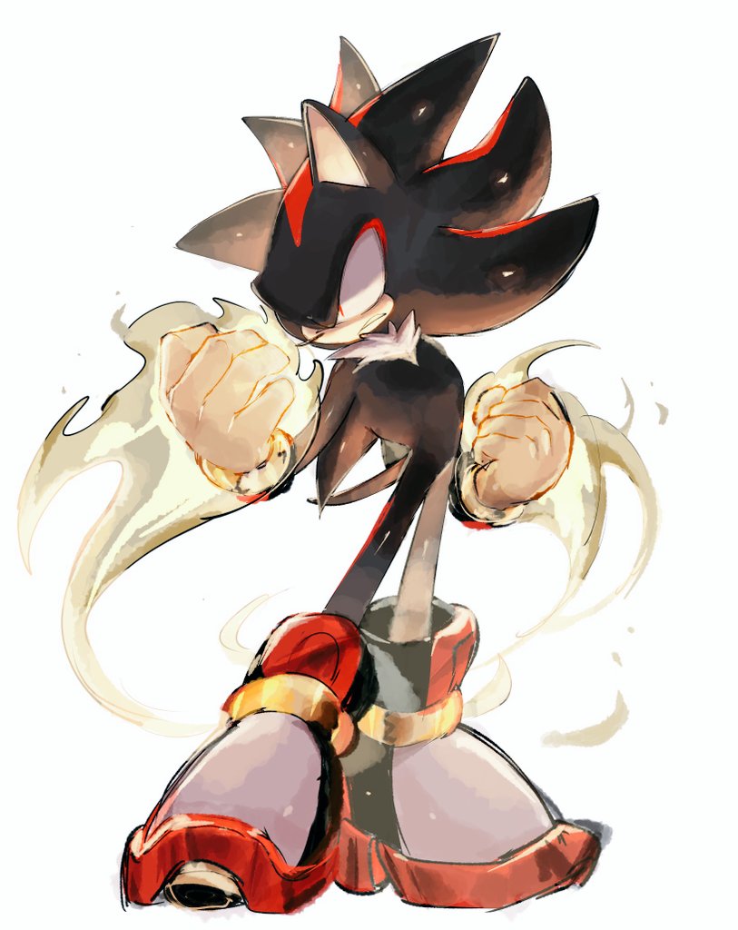 Safebooru - 1boy angry aura clenched hand constricted pupils full body ...
