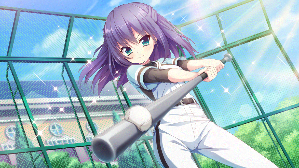 Safebooru - 1girl aqua eyes baseball baseball (object) baseball bat baseball jersey baseball ...