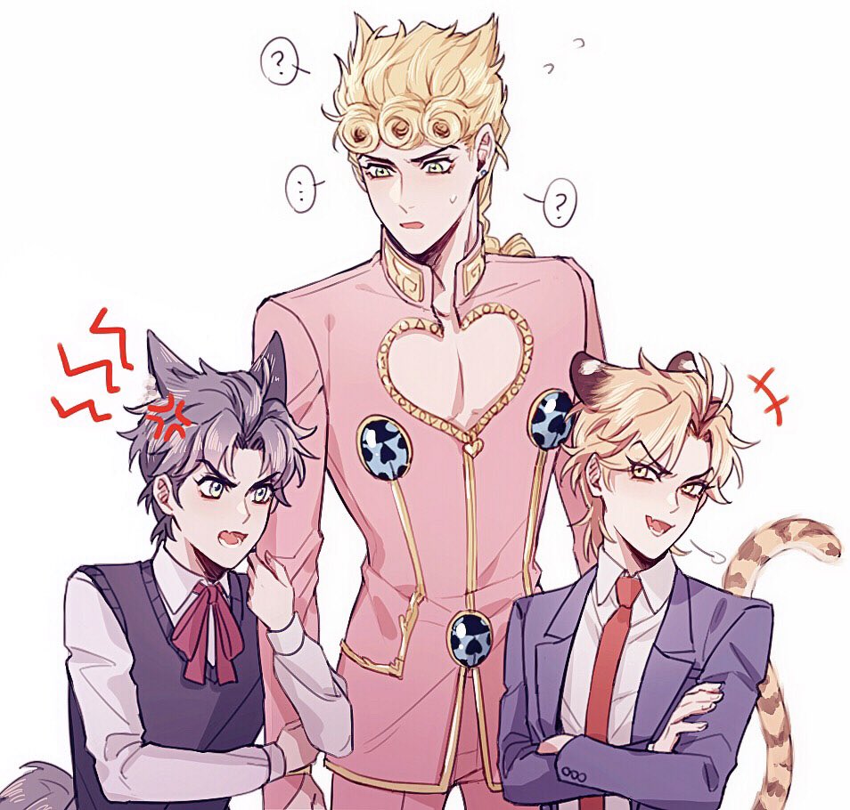 Safebooru - ... 3boys ? aged down anger vein animal ears arm hug blonde ...