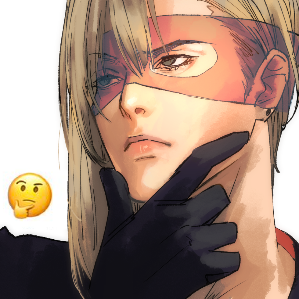 Safebooru - 1boy black gloves black jacket blonde hair closed mouth ...