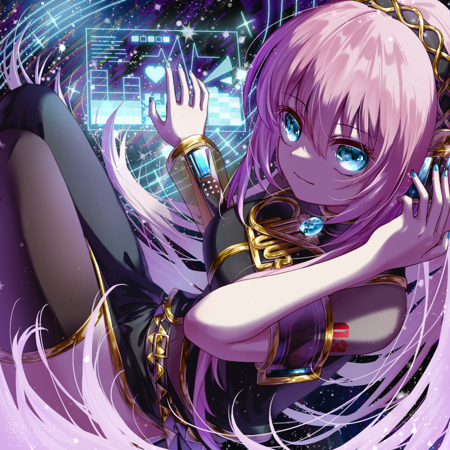 Safebooru 1girl Arm Tattoo Black Shirt Black Skirt Black Thighhighs 9274
