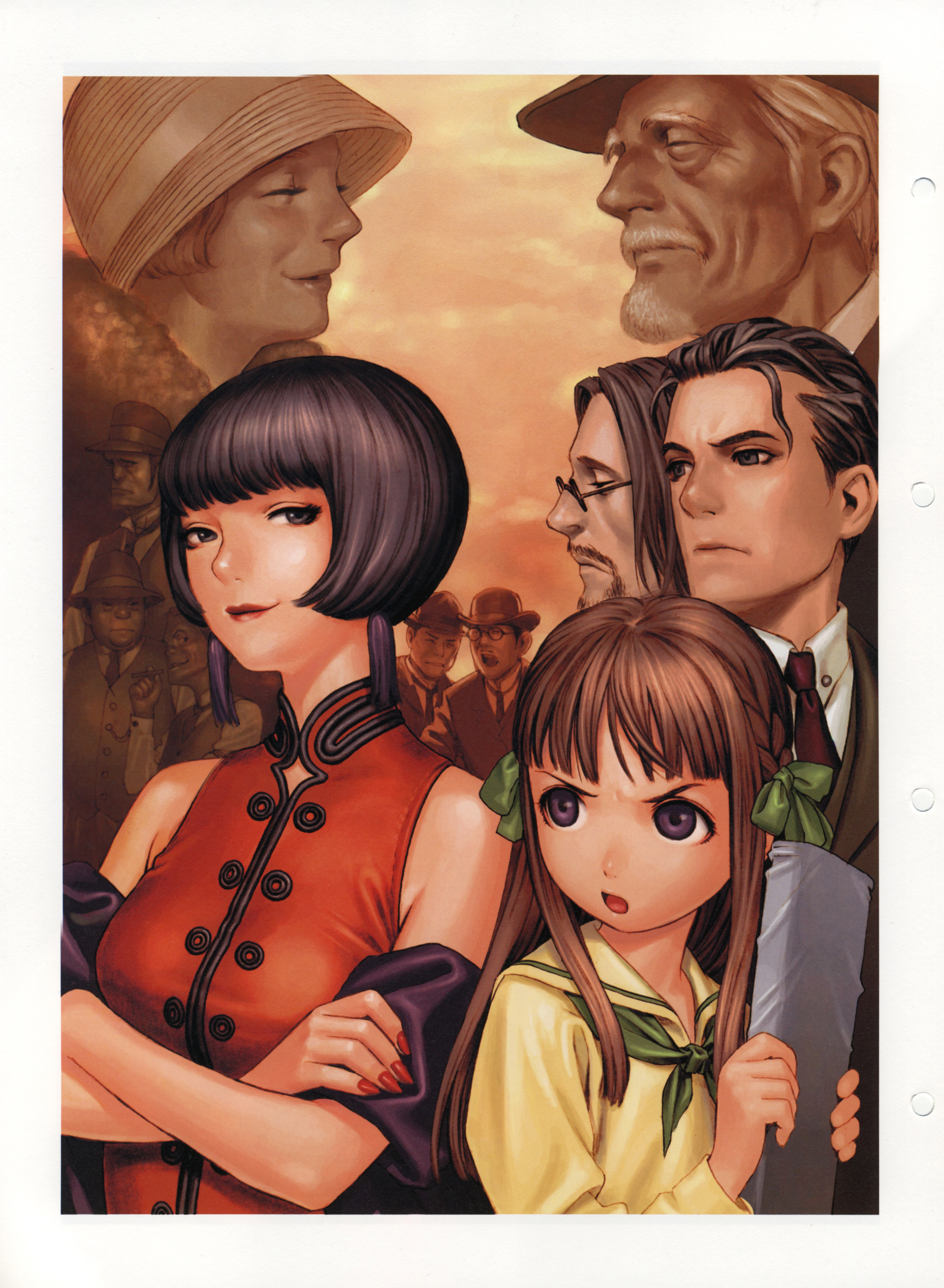 Safebooru - china dress chinese clothes form code highres murata renji range murata scan school ...