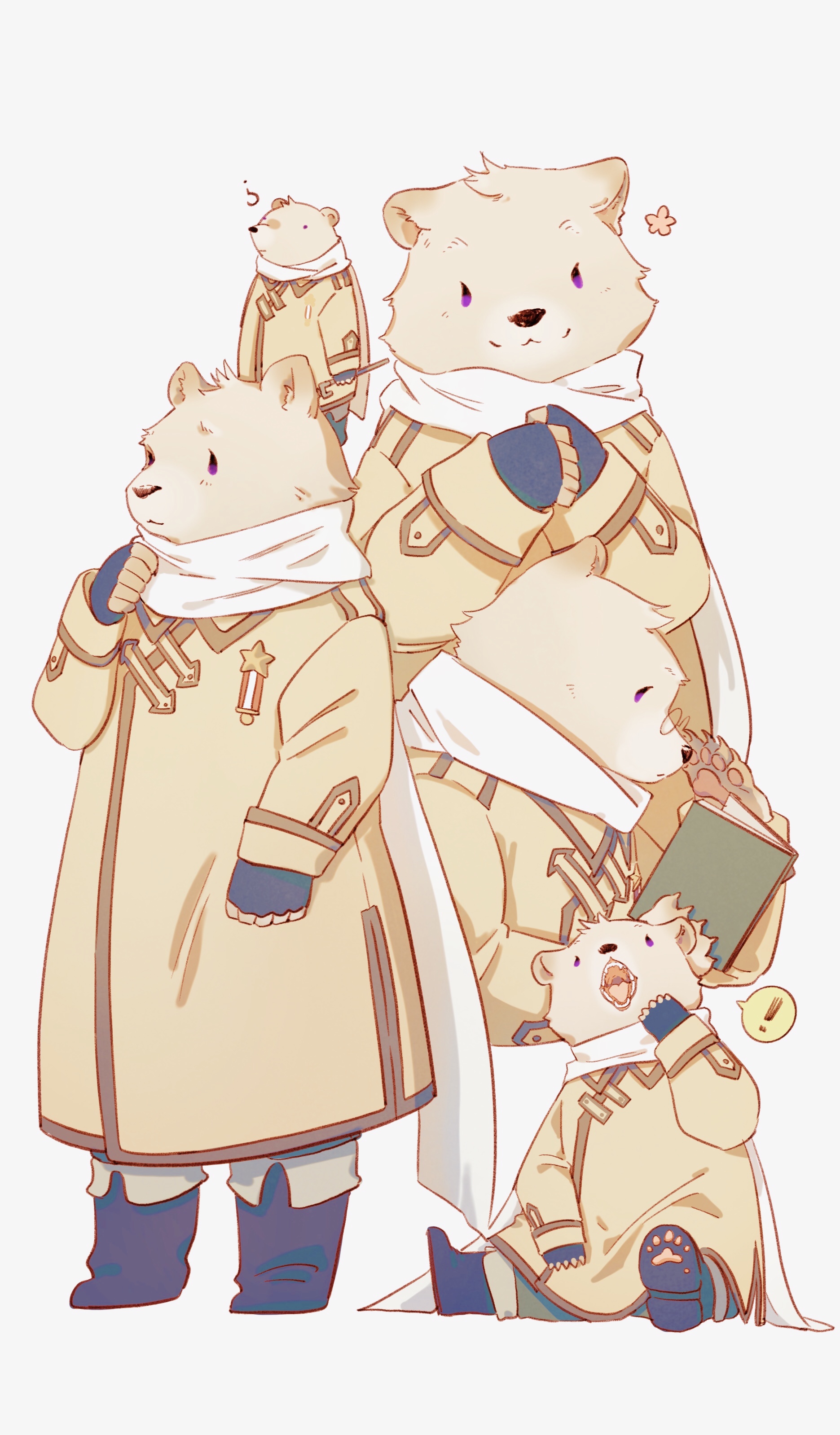 Safebooru - ! ? absurdres adjusting eyewear animal animal focus animalization axis powers ...