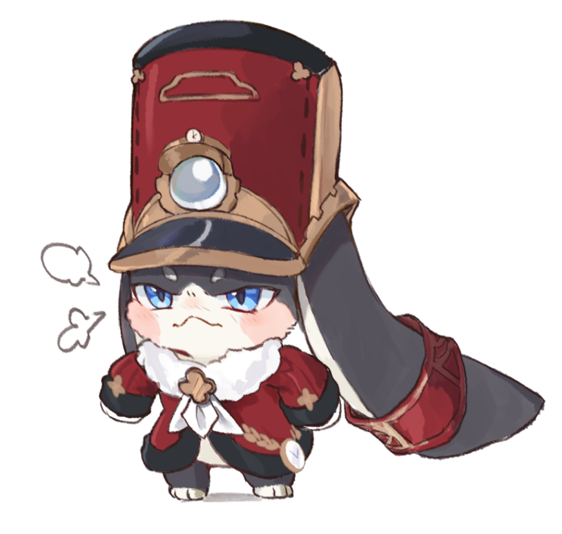 Safebooru - 1other ascot blue eyes blush blush stickers closed mouth ...