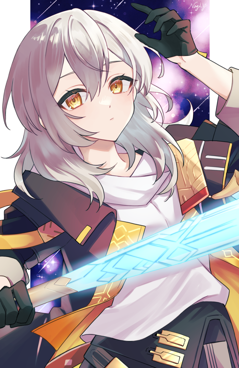 Safebooru - 1girl baseball bat black gloves black jacket closed mouth ...
