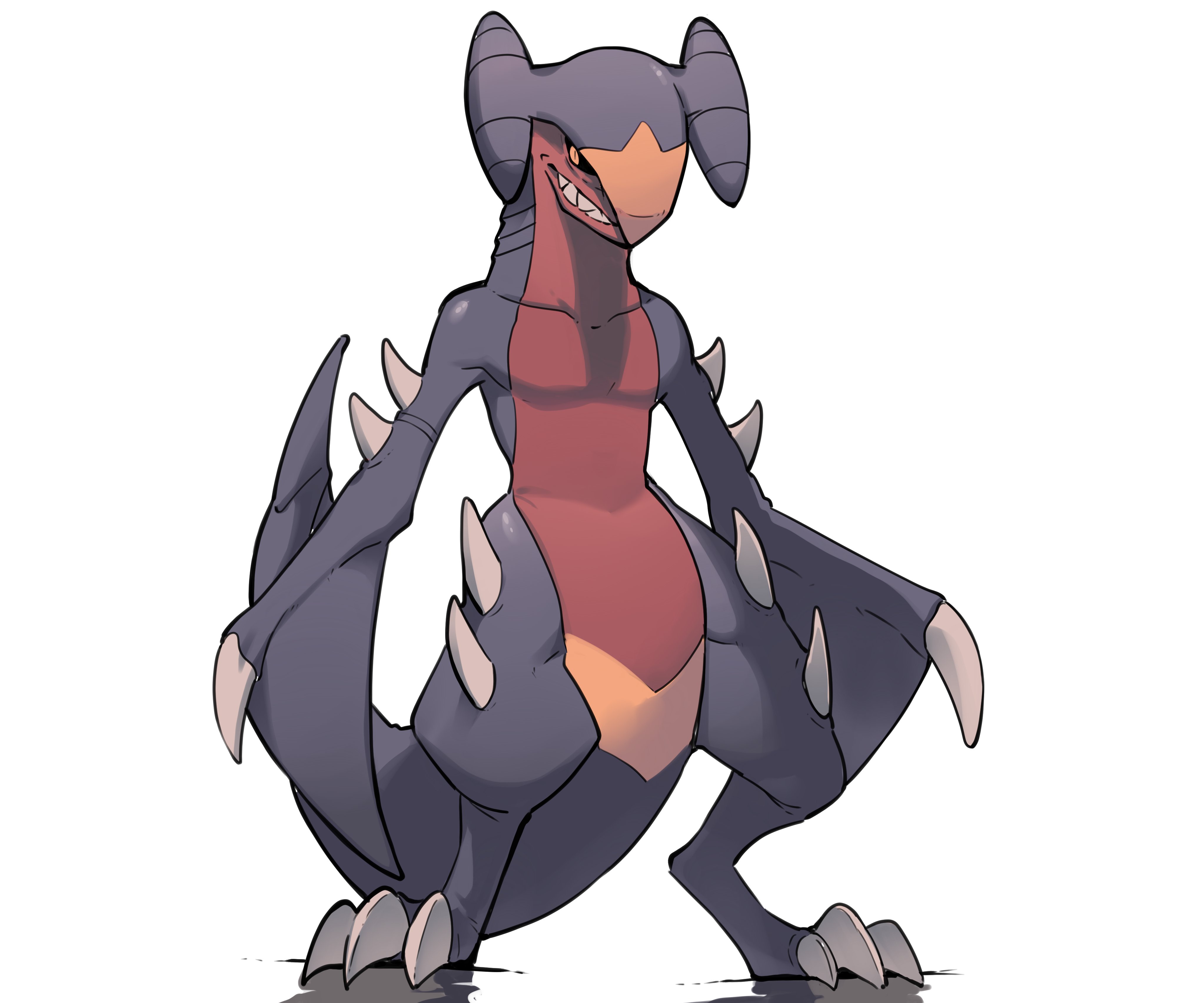 Safebooru - absurdres black sclera claws colored sclera full body ...