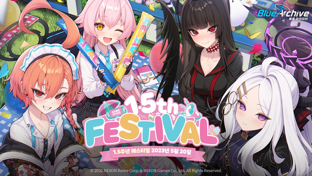 Safebooru - 4girls ahoge artist request bad link black hair blue archive blue necktie breasts ...