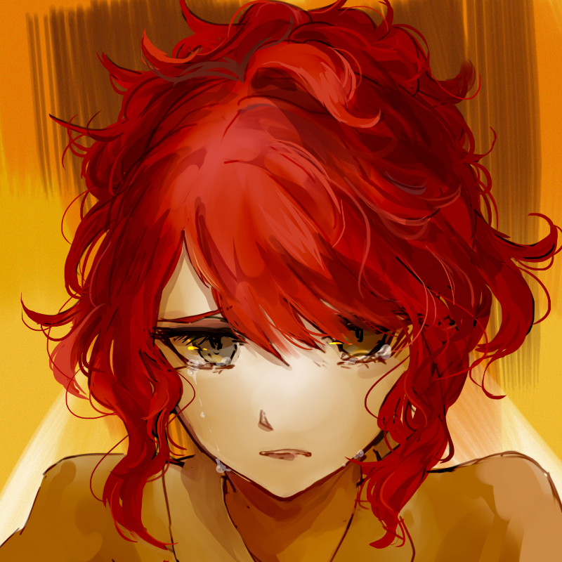 Safebooru - 1girl brown background brown eyes crying crying with eyes open emily chang 18294 ...