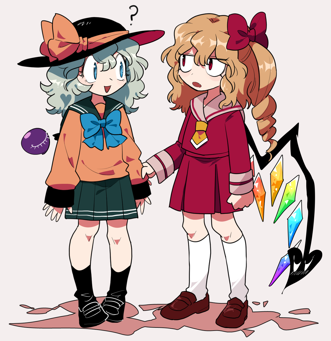 Safebooru - ? alternate costume black footwear black headwear black socks blonde hair blue eyes ...