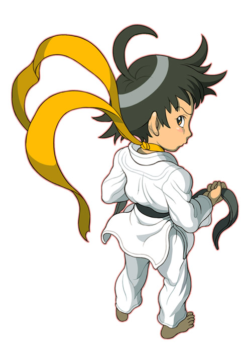 Safebooru - black hair brown eyes capcom makoto scarf street fighter ...