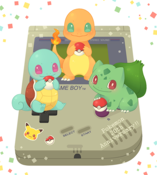 Safebooru - anniversary bulbasaur charmander claws confetti flame ...