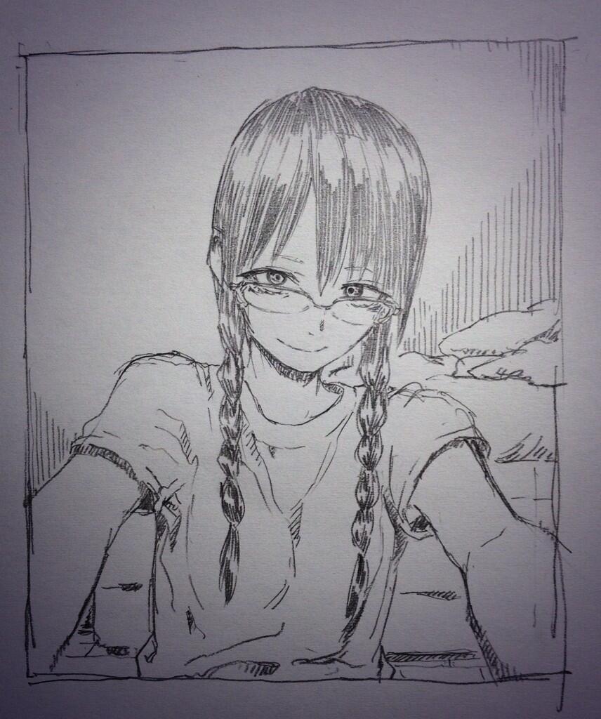 Safebooru - 1girl braid closed mouth greyscale kotoyama long hair ...