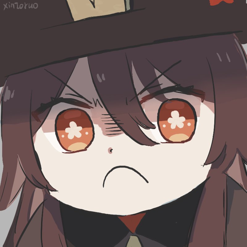 Safebooru - 1girl angry brown hair brown headwear close-up flower ...