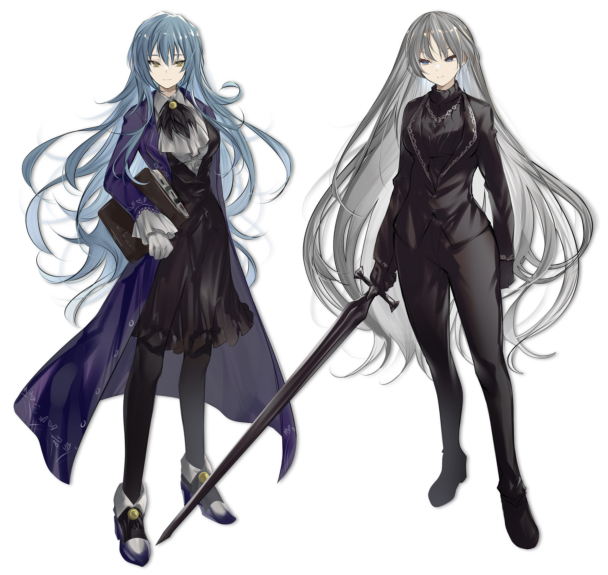 Safebooru - 2girls alternate hair length alternate hairstyle angela ...