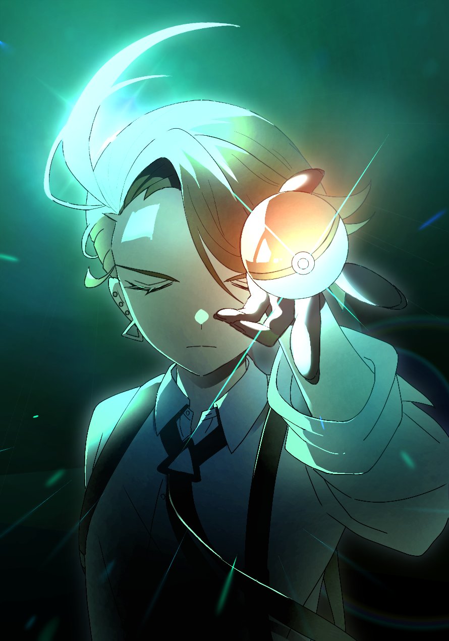 Safebooru - 1girl ahoge closed eyes closed mouth collared shirt ...