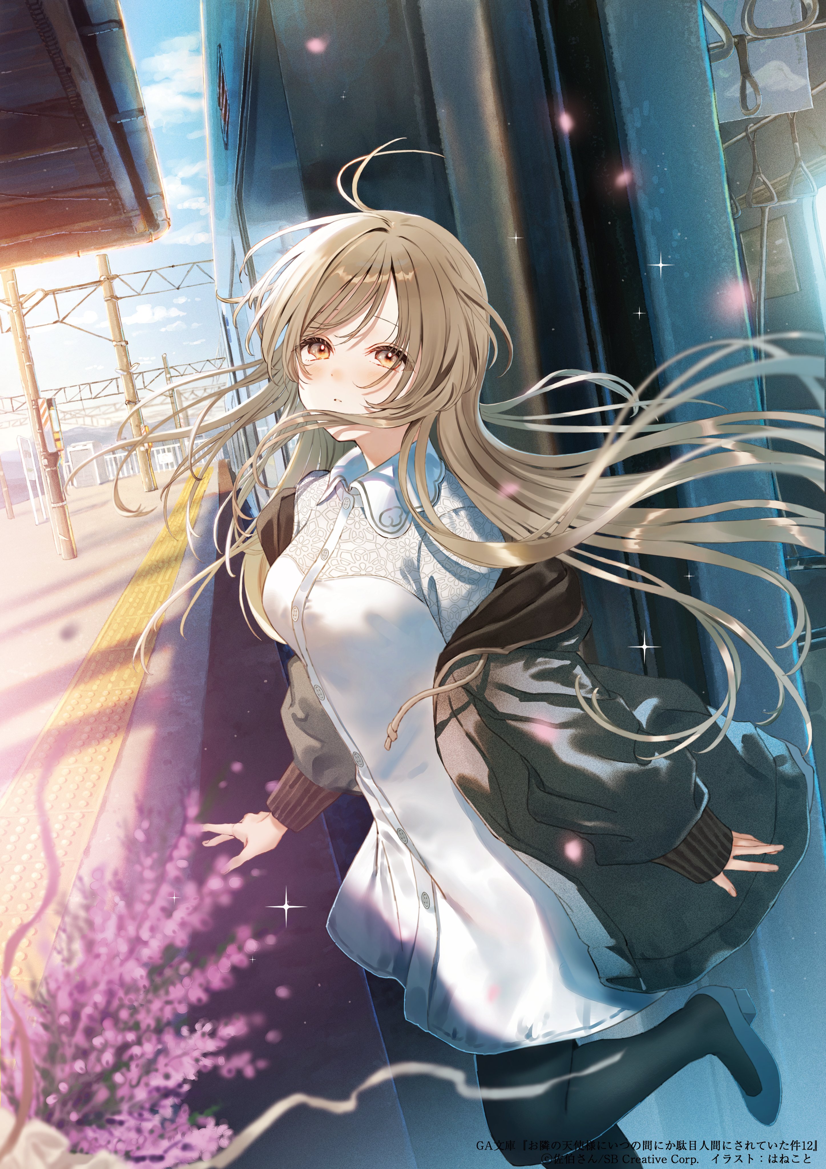 Safebooru - 1girl absurdres brown eyes brown hair cover cover image ...
