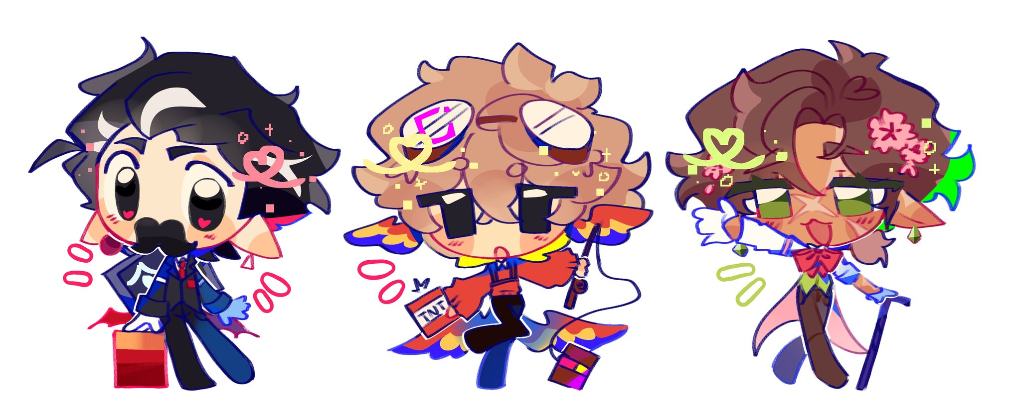 Safebooru - 3boys ahoge animification bird boy bird wings black eyes ...