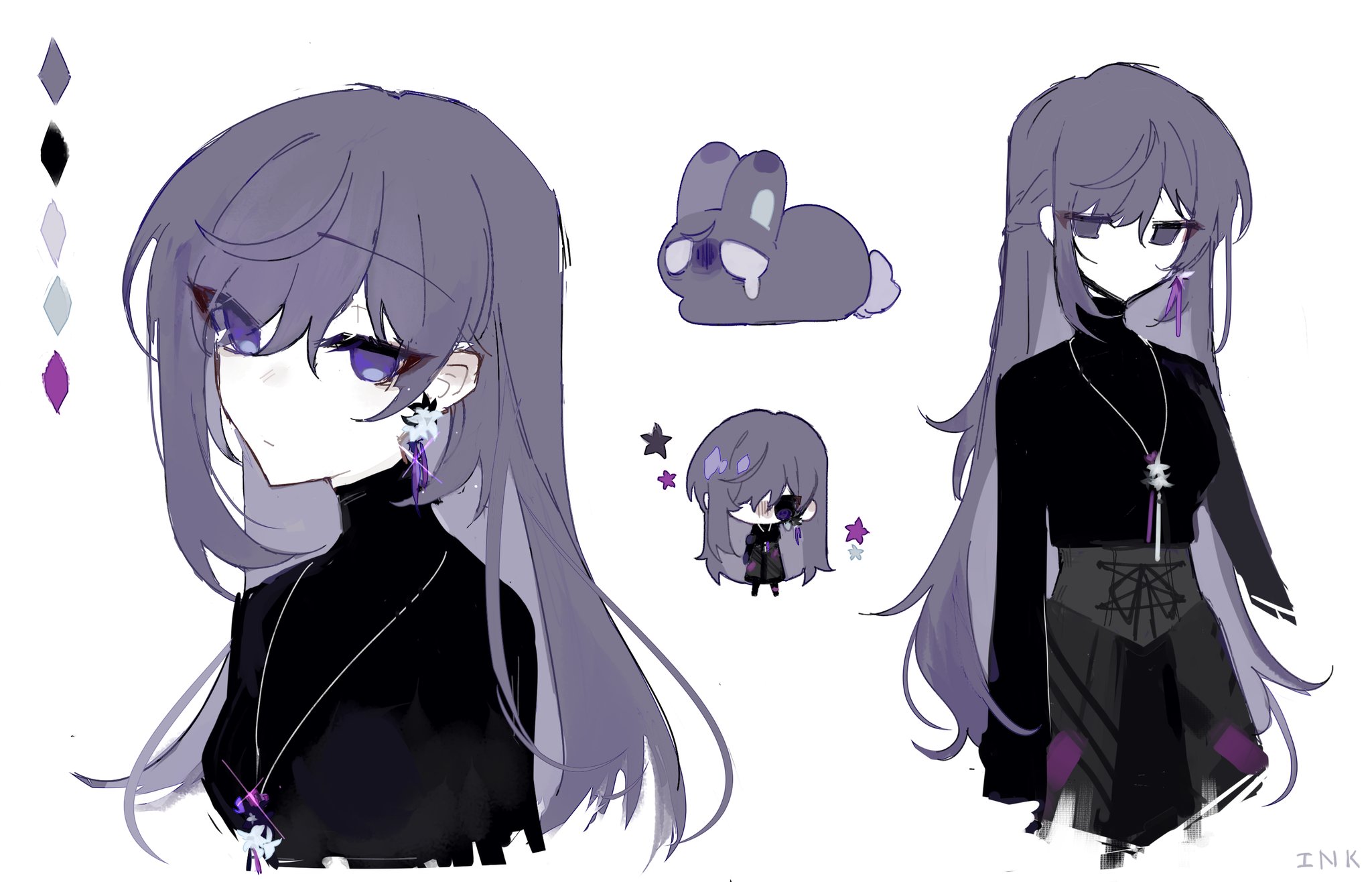 Safebooru - 1girl animalization artist name asahina mafuyu black skirt ...