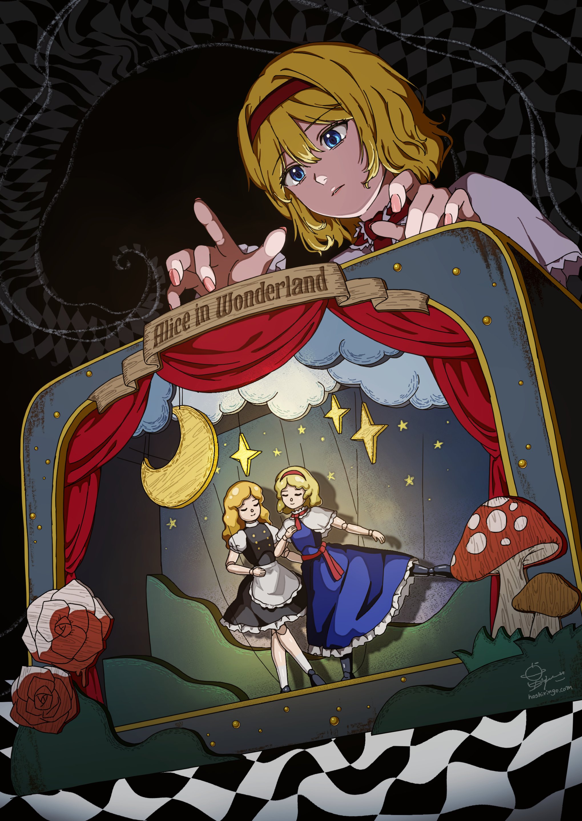 Safebooru - 1girl absurdres alice margatroid apron ascot black ...