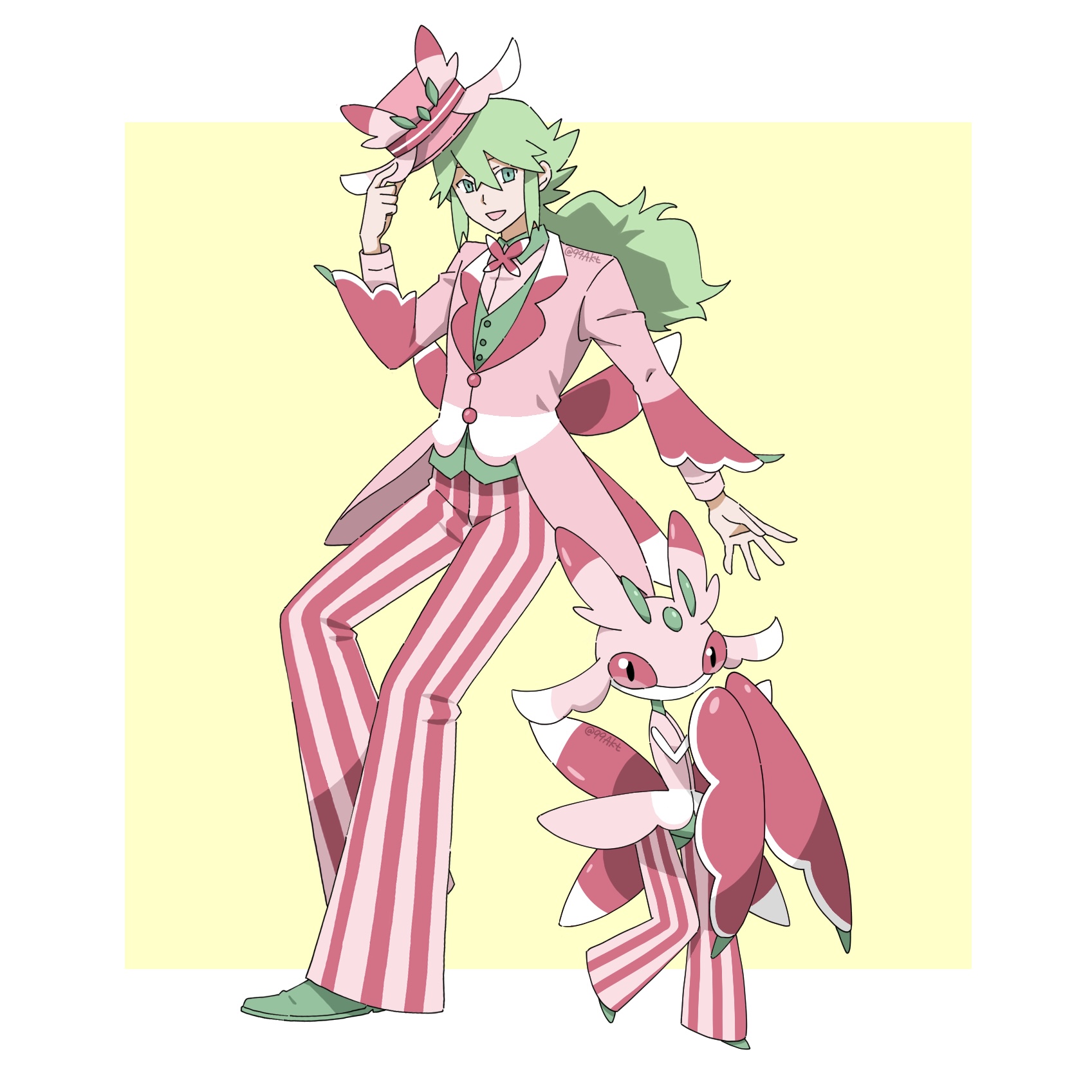 Safebooru - 1boy 99akt1031 :d alternate costume border buttons ...