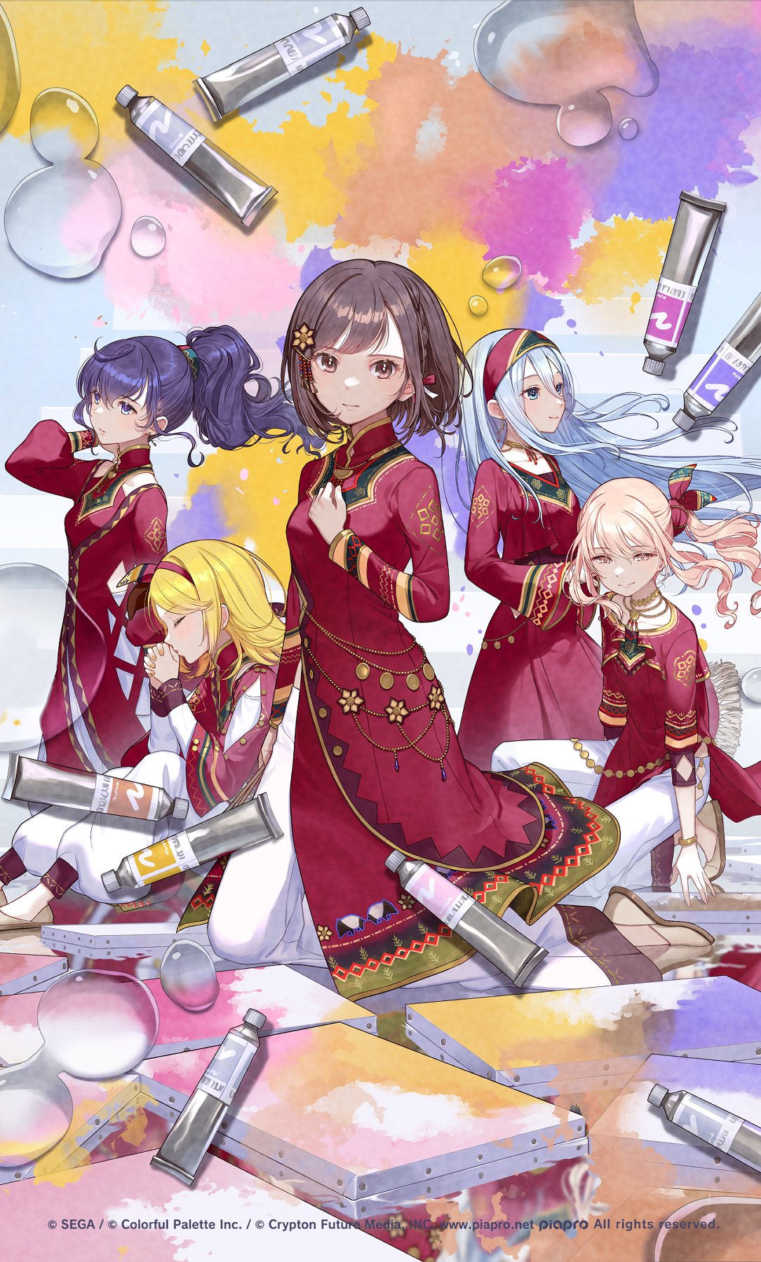 Safebooru - 1other 25-ji nightcord de. (project sekai) 25-ji rin 4girls akiyama mizuki album ...