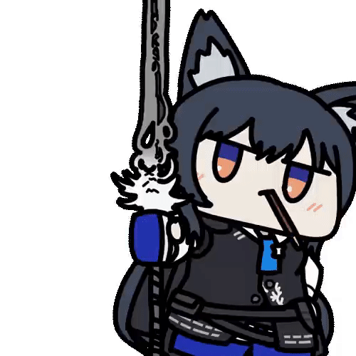 Safebooru - animal ears animated gif arknights dual wielding lappland (arknights) multiple girls ...