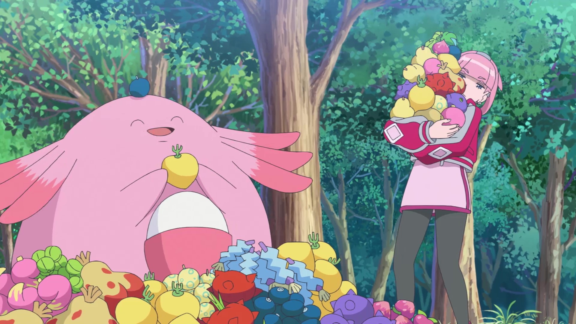 Safebooru - 1girl :d ^ ^ anime screencap berry (pokemon) black ...