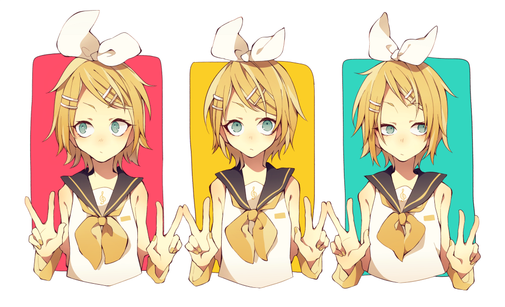 Safebooru - 1girl black sailor collar blonde hair blue eyes bow closed mouth detached sleeves ...