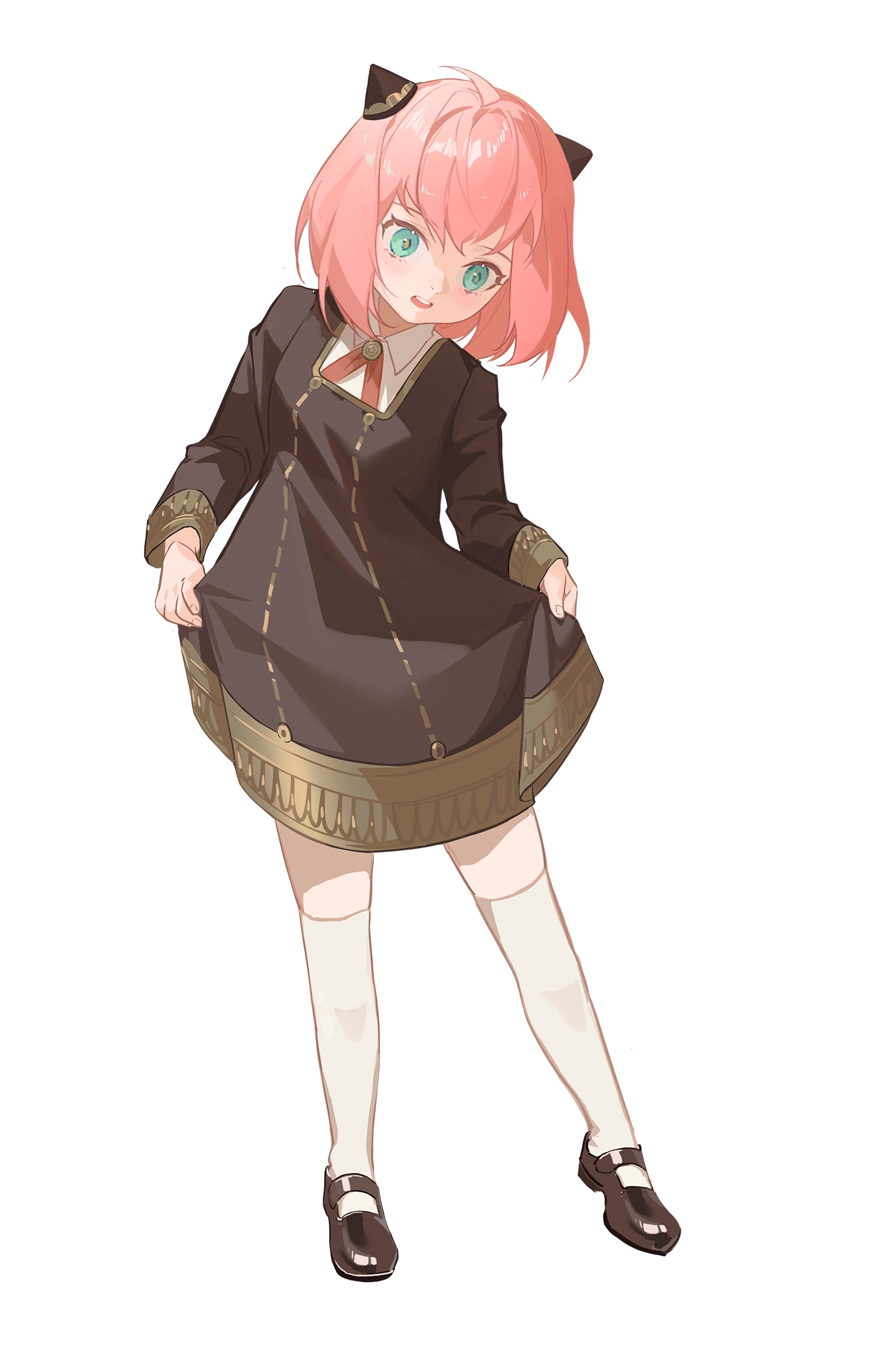 Safebooru - 1girl anya (spy x family) blue eyes collared shirt cross ...