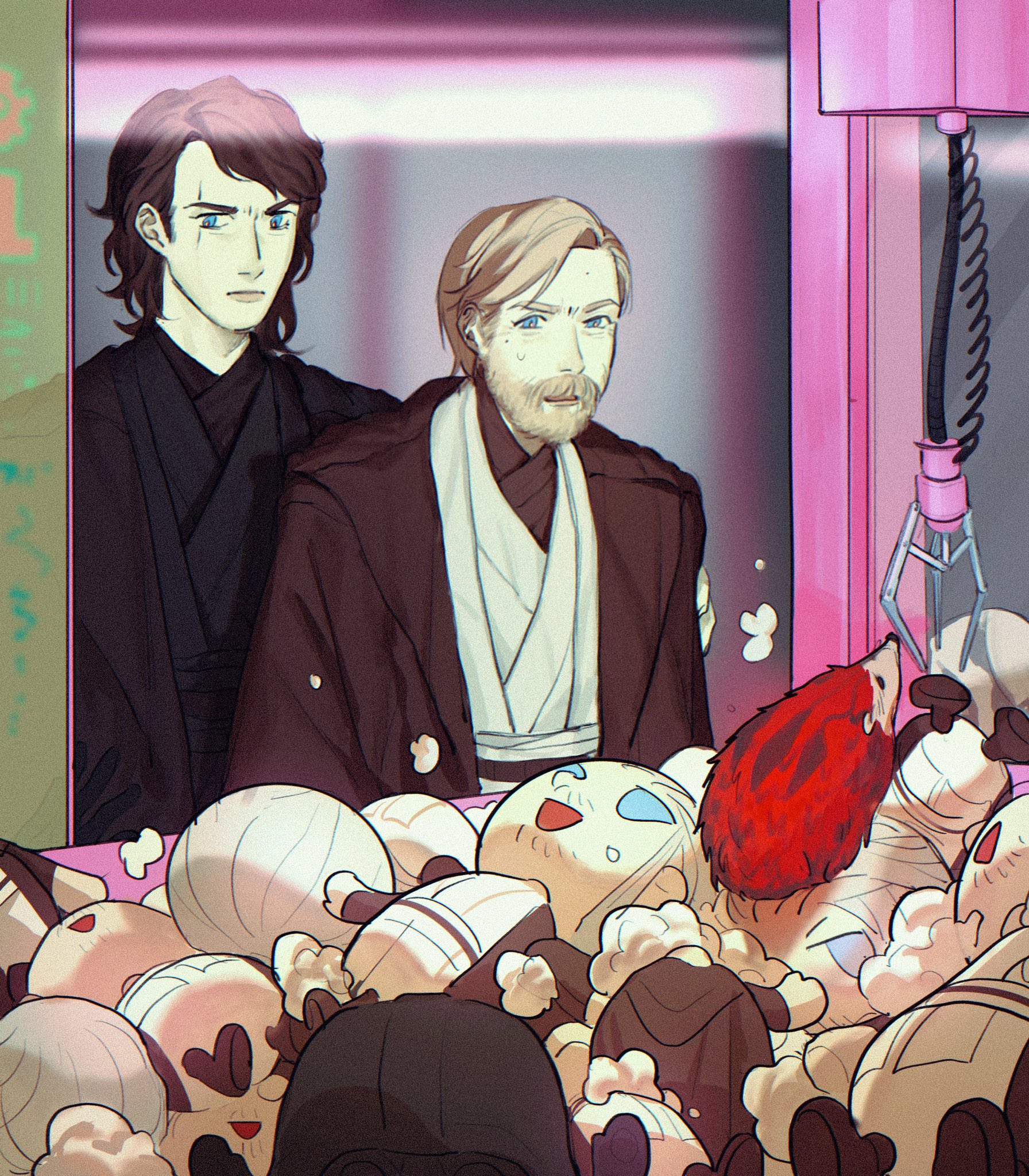 Safebooru - anakin skywalker beard blue eyes brown footwear character ...