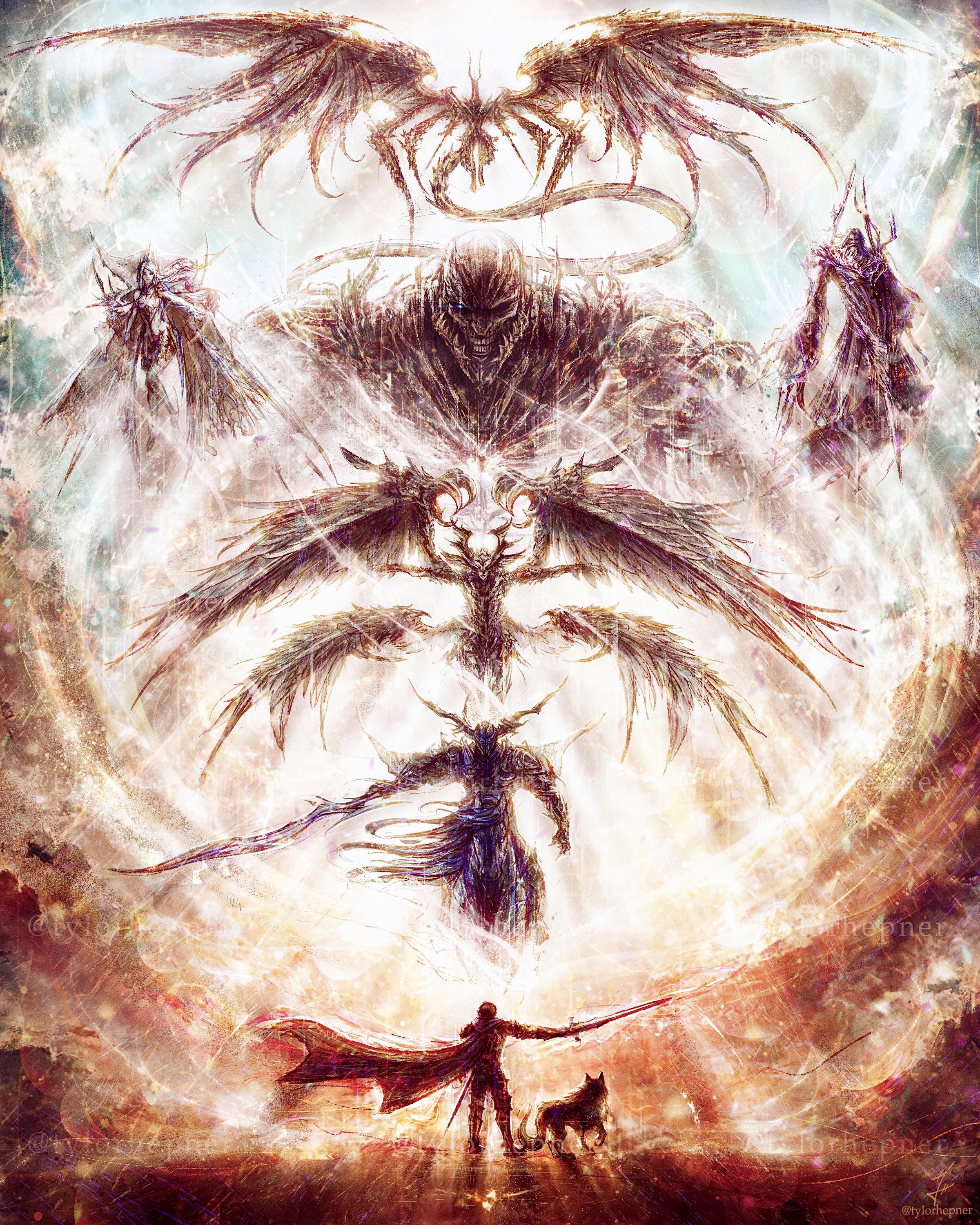 Safebooru - 1boy absurdres bahamut (final fantasy) cape claws clive ...