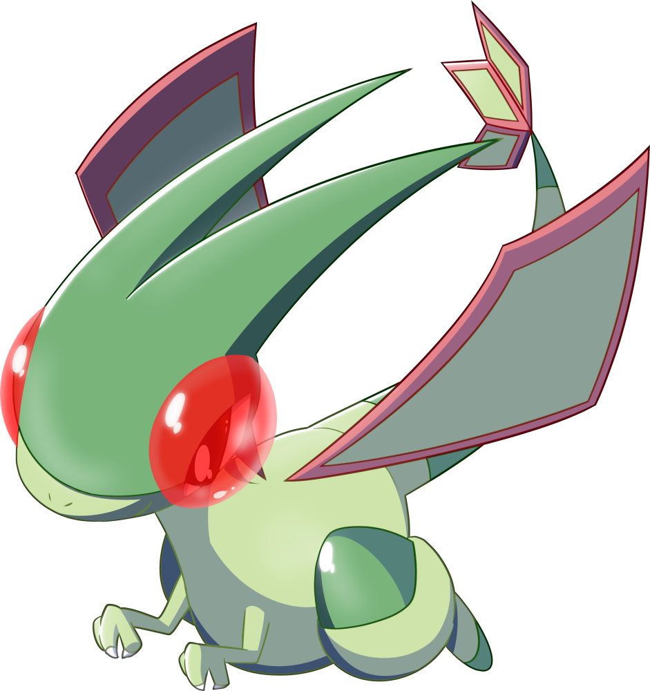 Safebooru - animal focus black eyes claws flygon flying no humans ...