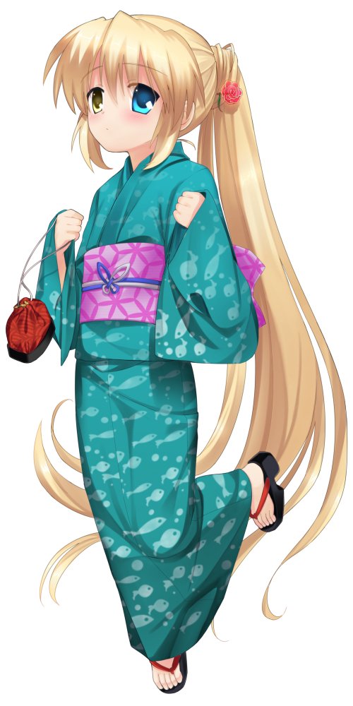 Safebooru - 1girl alternate costume alternate hairstyle animal print bag blonde hair blue eyes ...