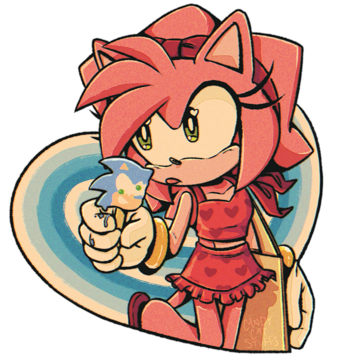 Safebooru - 1girl alternate costume amy rose animal ears animal nose bag bikini bikini skirt ...