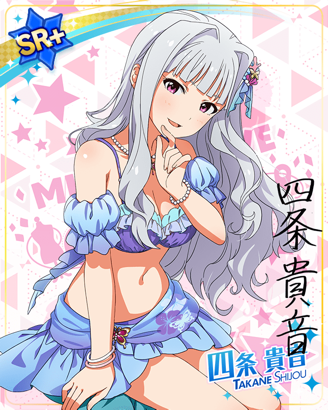Safebooru - bikini character name grey hair idolmaster million live! theater days long hair red ...