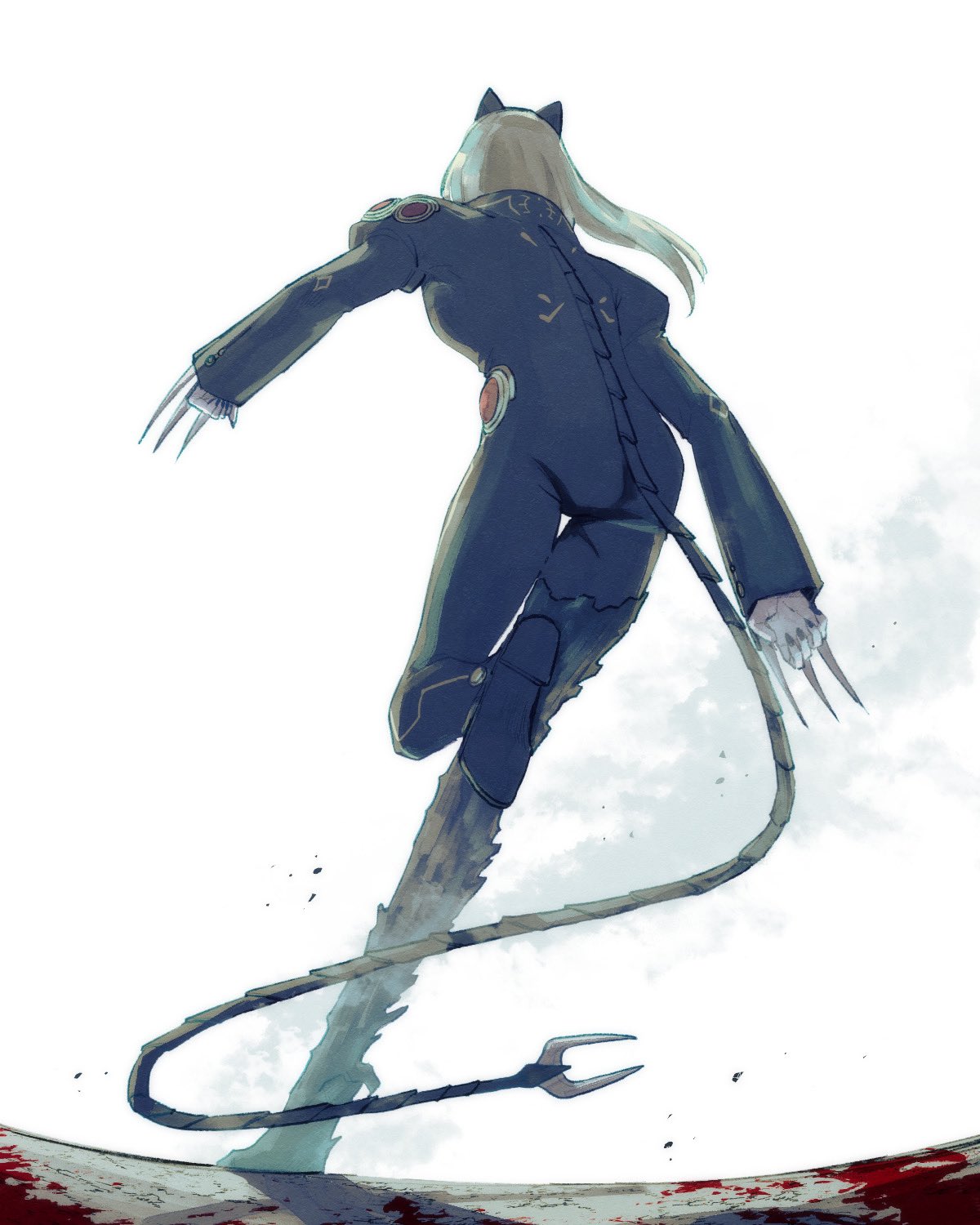 Safebooru - 1boy armor black armor black nails blonde hair blood claw ...