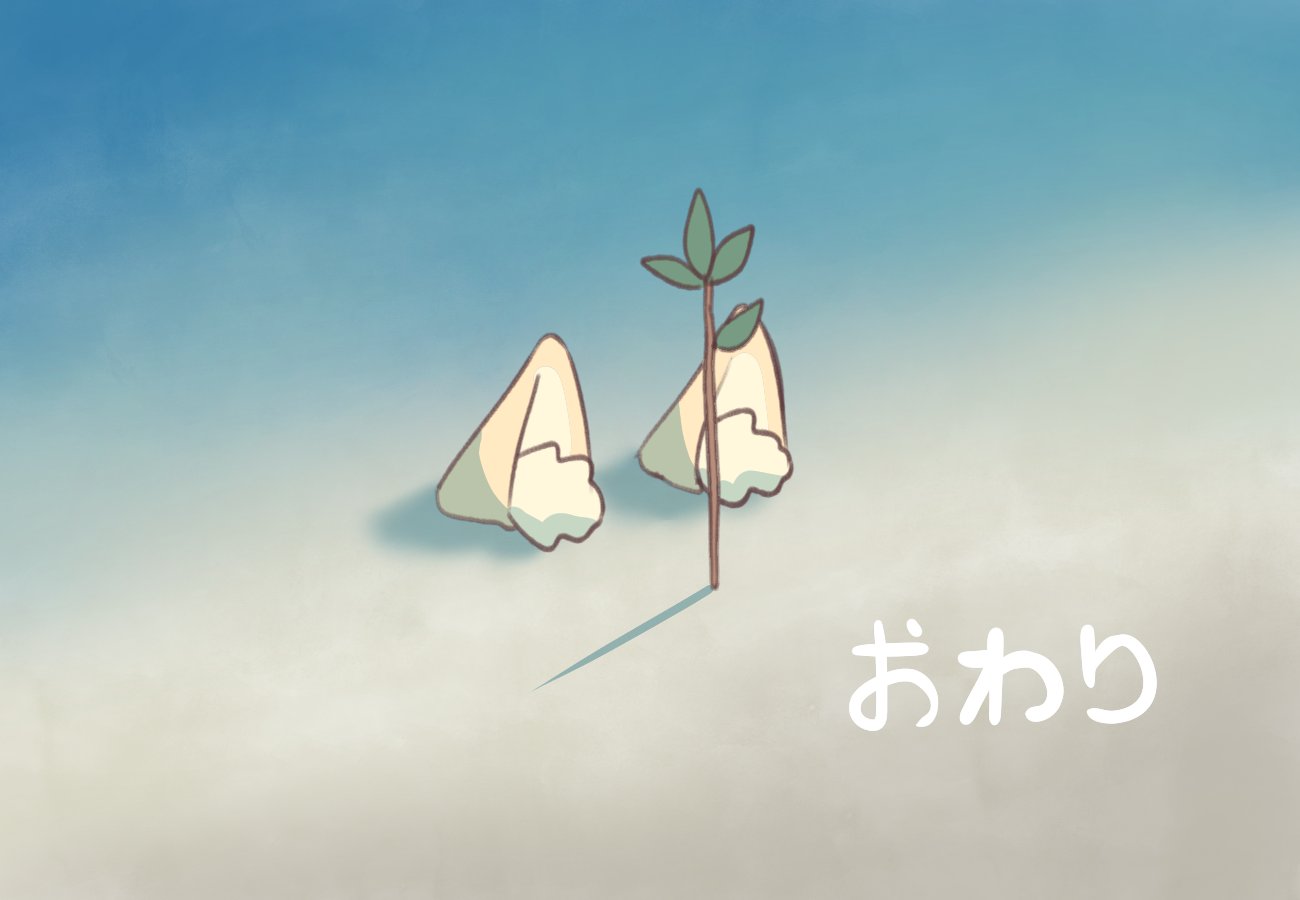 Safebooru - animal ear fluff animal ears blue background branch detached ears fox ears gradient ...